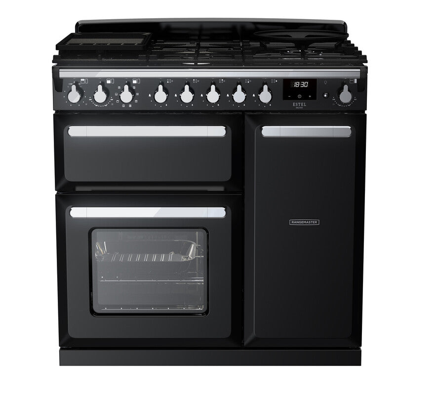 Rangemaster Estel Deluxe 90cm Dual Fuel Range Cooker – Whitakers of Shipley