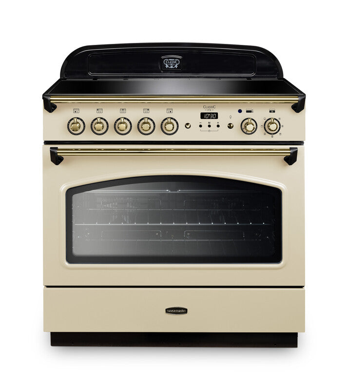 Rangemaster Classic FX 90cm Induction Range Cooker With Brass Trim ...